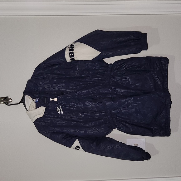 Umbro | Jackets & Coats | Vintage Navyblue Umbro Hooded Puffer Jacket ...
